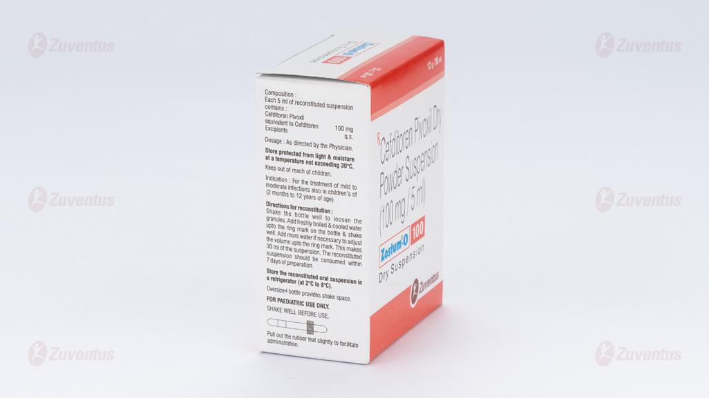 Zostum O 100 Dry Suspension Anti Infective Cefditoren Pivoxil